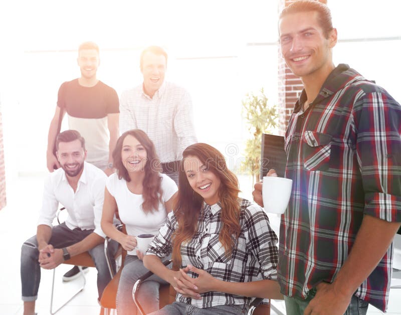 Group Portrait of the Creative Team Stock Photo - Image of office ...