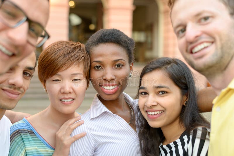 Group Portrait of Multicultural Young People Stock Image - Image of ... Group Portrait of Multicultural Young People Stock Image - Image of ...
