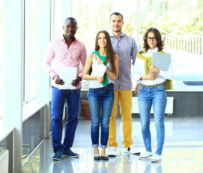 Group Portrait of a Professional Business Team Stock Image - Image of ...