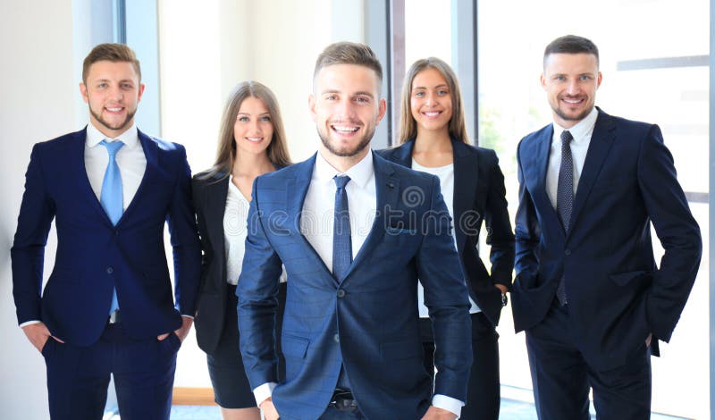 Group Portrait of a Professional Business Team Stock Image - Image of ...