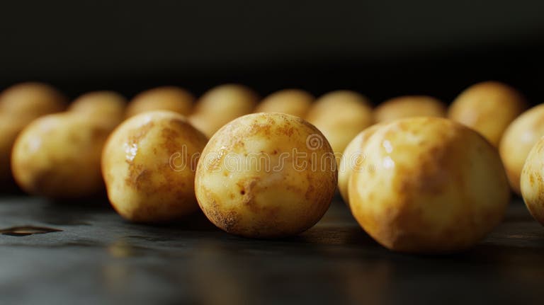 Potatoes on Table stock photo. Image of produce, harvest - 388582486