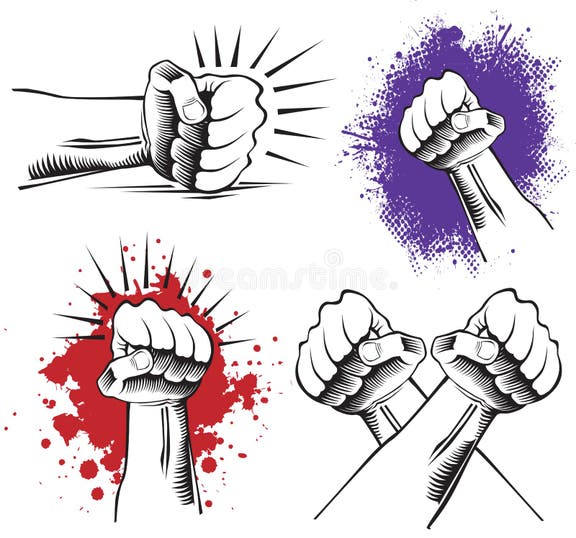 Group of power hands stock illustration. Illustration of human - 23569502