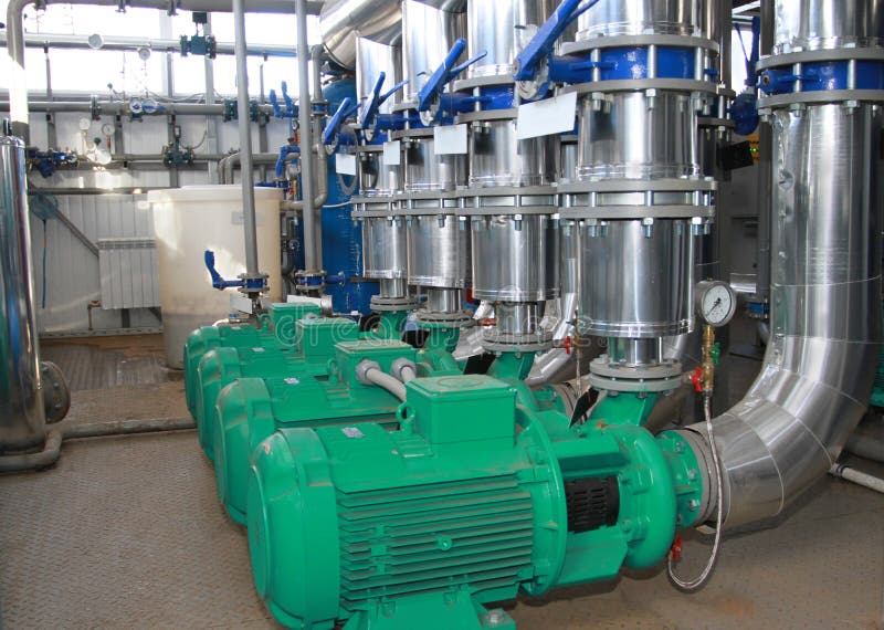 Group of powerful pumps stock photo. Image of pipe, group - 47619348