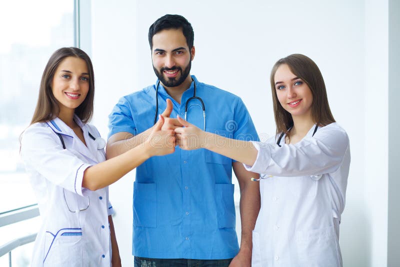 Group of Practitioners of the Medical Center Stock Photo - Image of ...