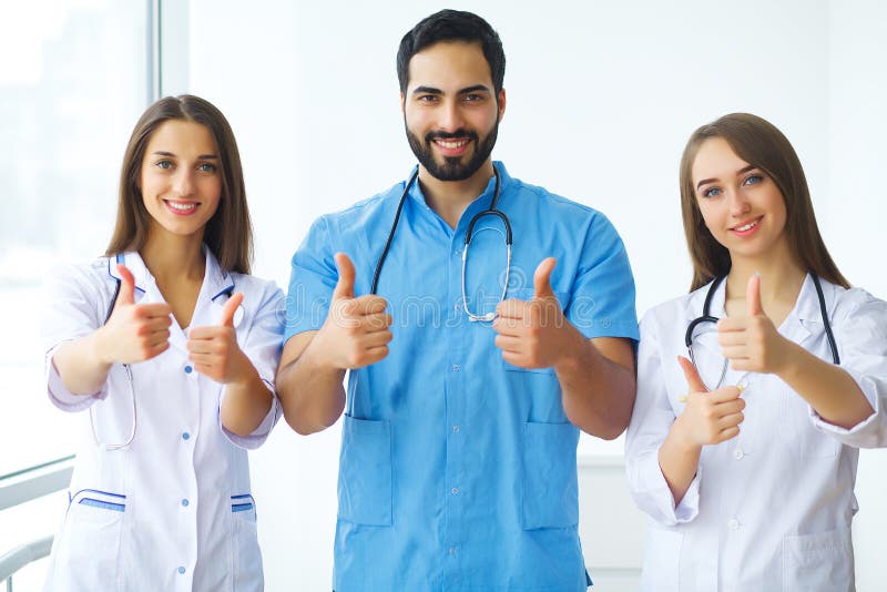 Group of Practitioners of the Medical Center Stock Image - Image of ...