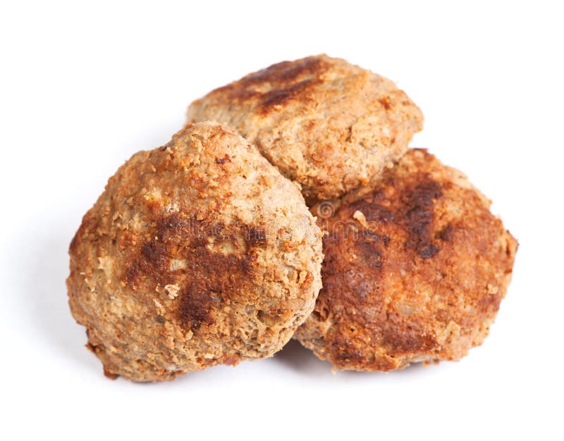 Group of Prepared Small Hand Made Cutlets Stock Photo - Image of chop ...