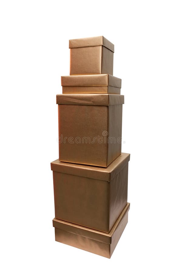 Group of present boxes stock image. Image of luxury, assorted - 12410533