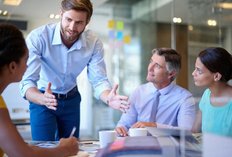 Group Presentation, Business People and Training in Meeting for Growth ...