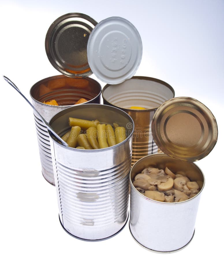 Variety of Canned Vegetables in Cans Stock Image - Image of diet ...