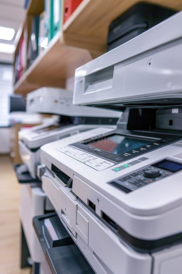 A Group of Printers Stacked on Top of Each Other. Suitable for ...