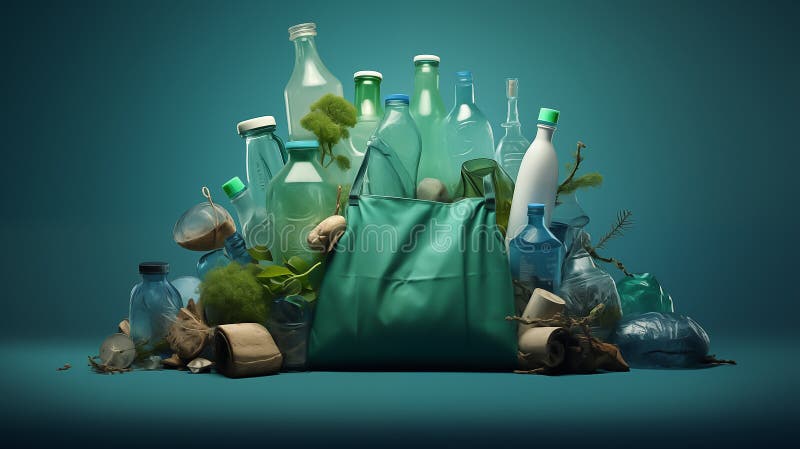 Problem Plastic Bottles and Microplastics Floating in the Open Ocean ...