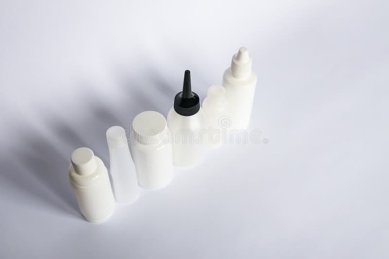 Group of Product Packaging Plastic Containers Stock Image - Image of ...