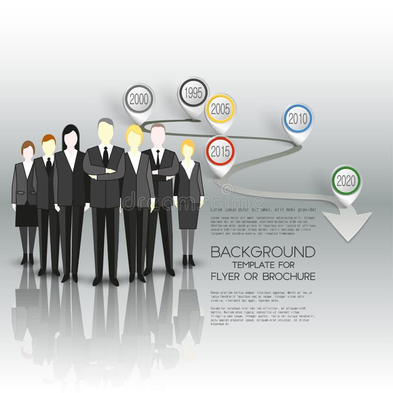 Group of a Professional Business Team Standing Stock Vector ...