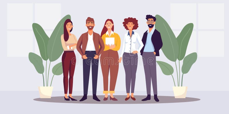 Group of Professional Businesspeople. Vector Illustration Stock Vector ...