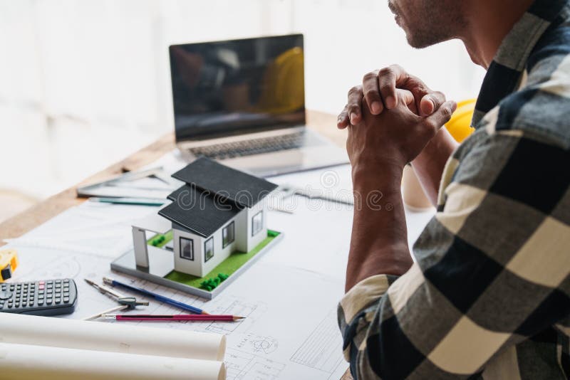 Group of Professional Engineering People Brainstorming at Meeting and ...