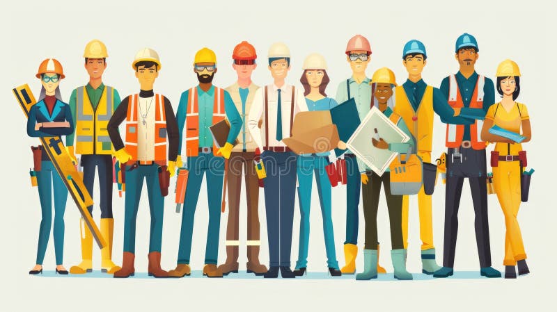 Group of Professional Engineers Meeting Together for Teamwork of ...