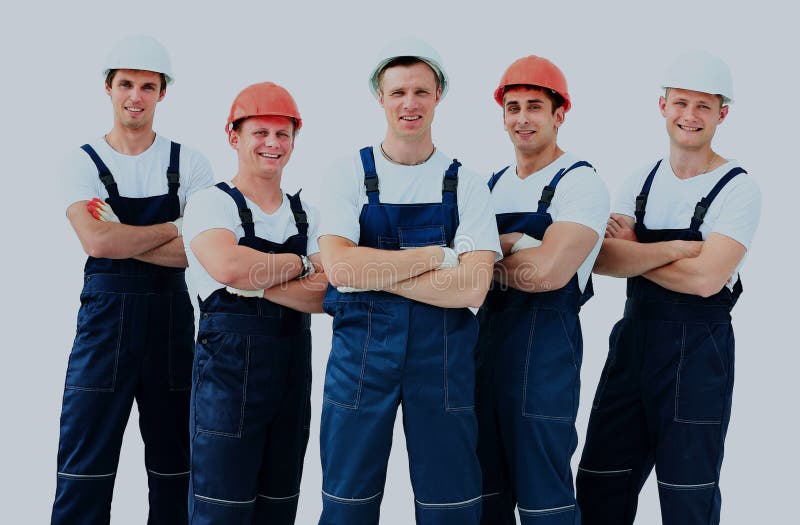 Group of Professional Industrial Workers. Stock Photo - Image of ...