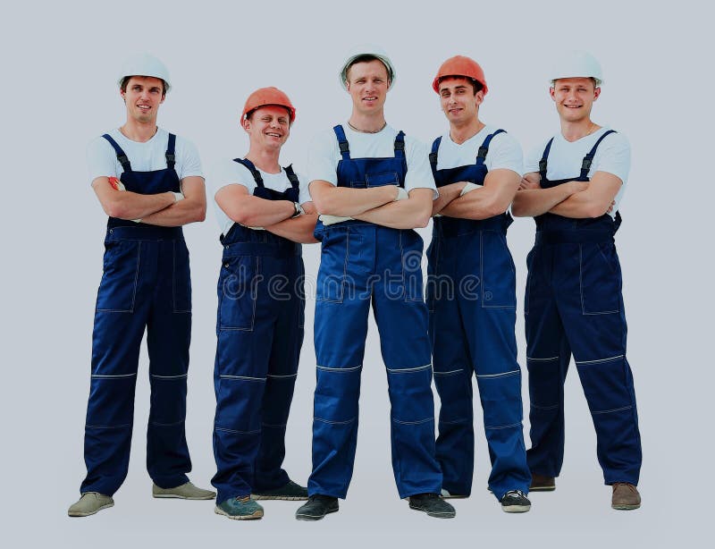 Group of Professional Industrial Workers. Stock Image - Image of group ...