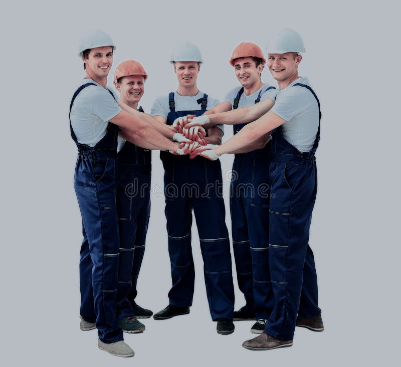 Construction Workers Standing Circle Photos - Free & Royalty-Free Stock ...