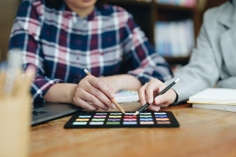 A Group of Professional Web Developer and Graphic Designer Stock Photo ...