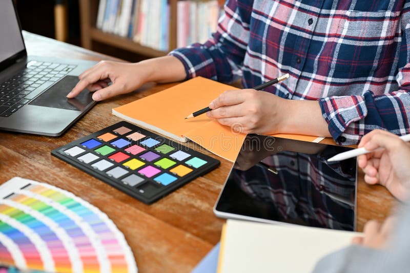 A Group of Professional Web Developer and Graphic Designer Working ...