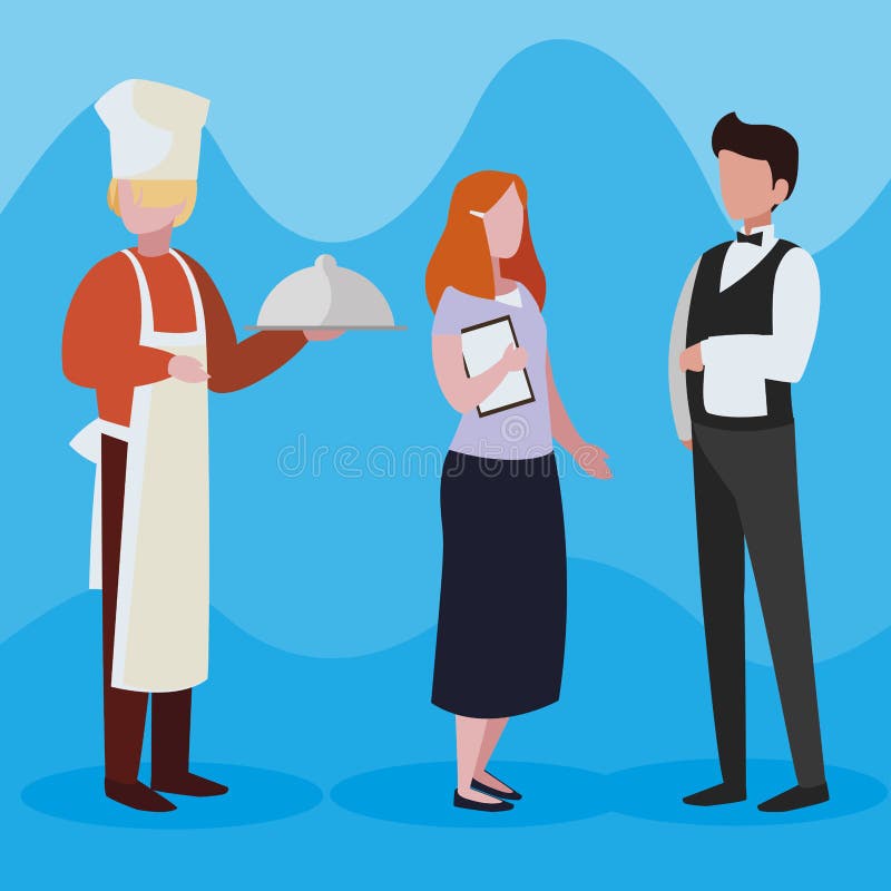 Group of Professional Workers Characters Stock Illustration ...