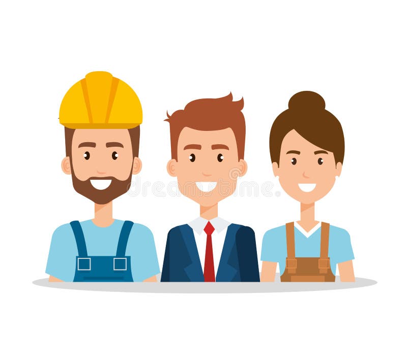 Group of Professional Workers Stock Vector - Illustration of design, employee: 110039612