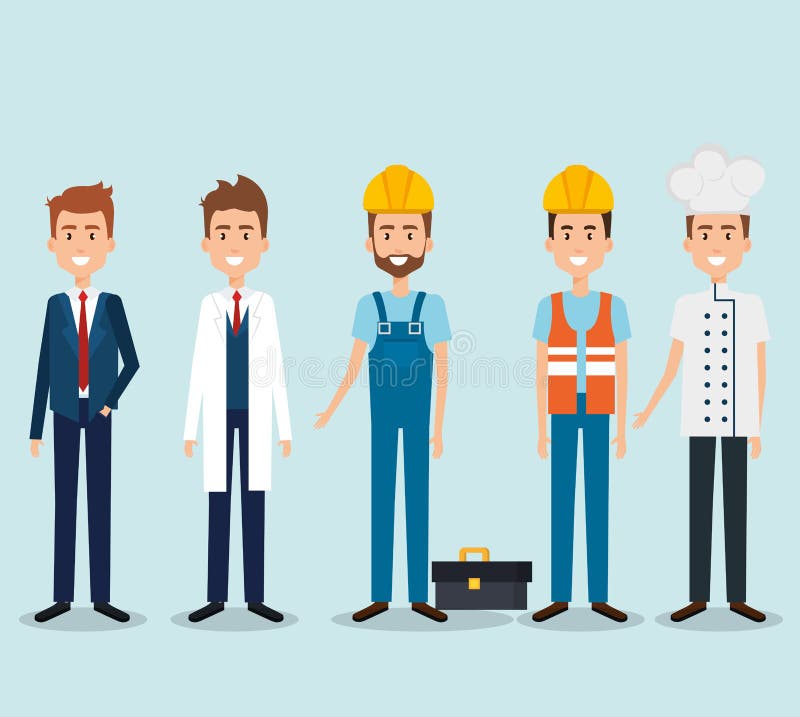 Group of Professional Workers Stock Vector - Illustration of concept ...