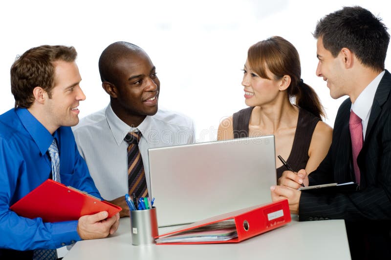 Business Professionals Talking Stock Photo - Image of communication ...