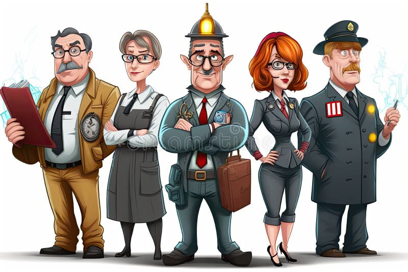 Lawyer Doctor Police Fire Teacher Stock Illustrations – 4 Lawyer Doctor ...