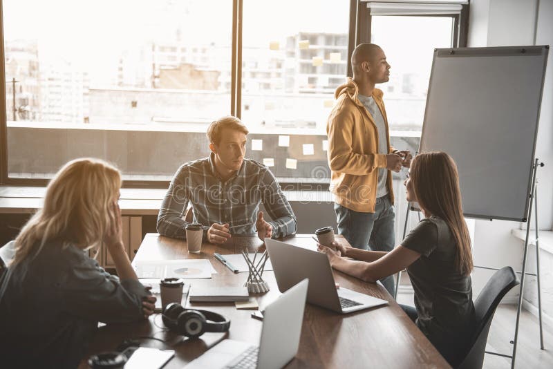 Group of Professionals Developing Enterprise Strategy Stock Photo ...
