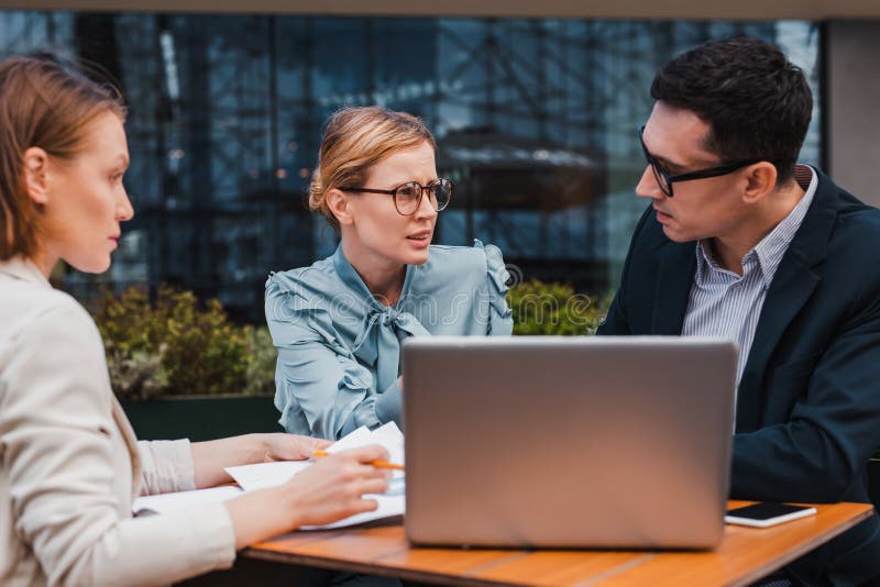 Group of Professionals Discussing a New Startup Project Stock Image ...