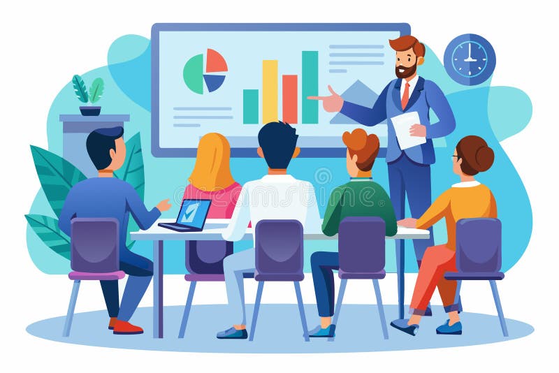 A Group of Professionals Engaged in a Business Training Session ...