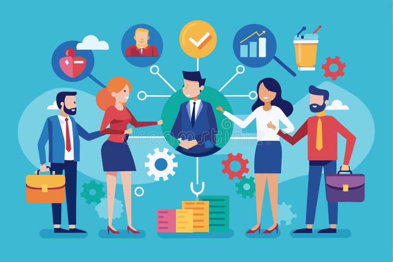 A Group of Professionals Engages in Collaboration, Discussing ...