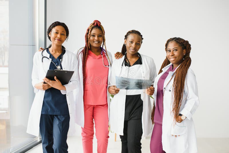 Group of Professionals Medical Workers Working Together. Stock Photo ...