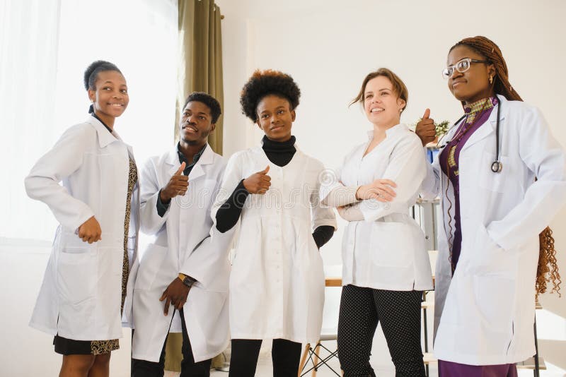 Group of Professionals Medical Workers Working Together. Stock Photo ...