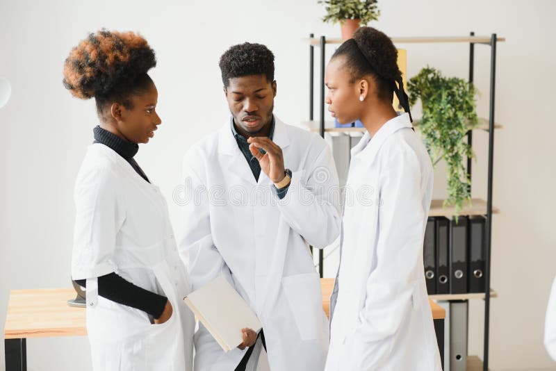 Group of Professionals Medical Workers Working Together. Stock Image ...