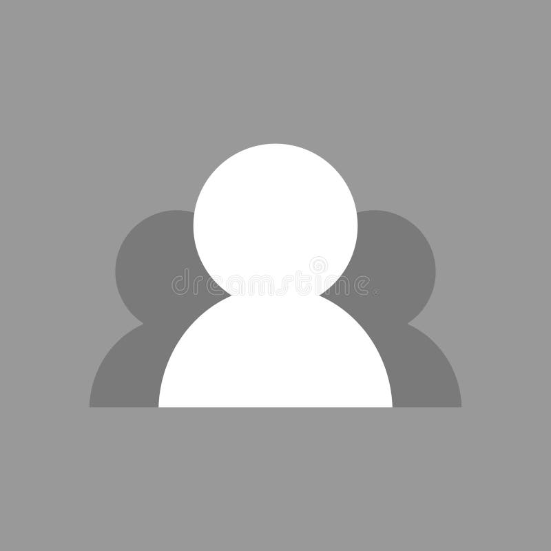 Group Profile Avatar Icon Vector. Default Social Media Forum Profile ...