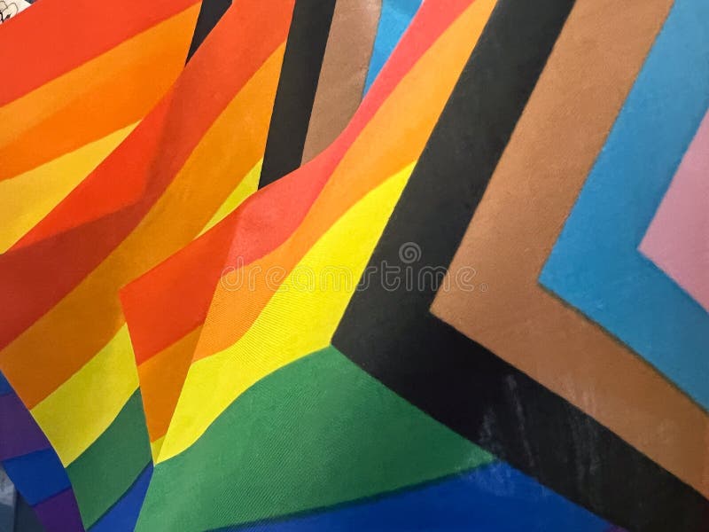 Progress Pride Flag Abstract Background Stock Illustration ...