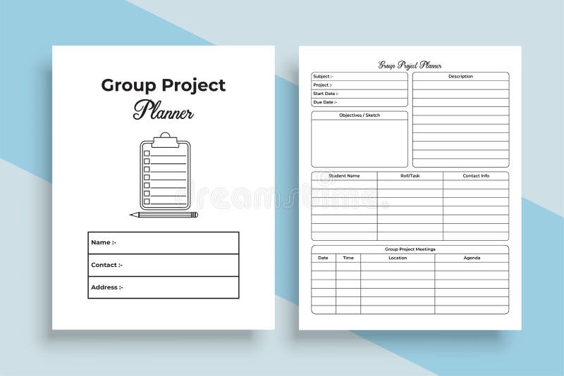 Group Project Logbook KDP Interior. School Group Project Tracker and ...
