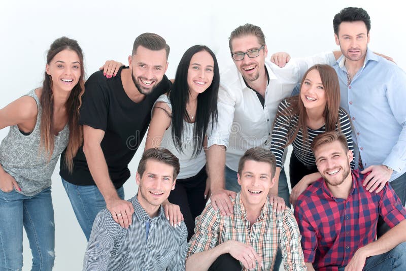 Group of Promising Young People Stock Image - Image of firm, friends ...