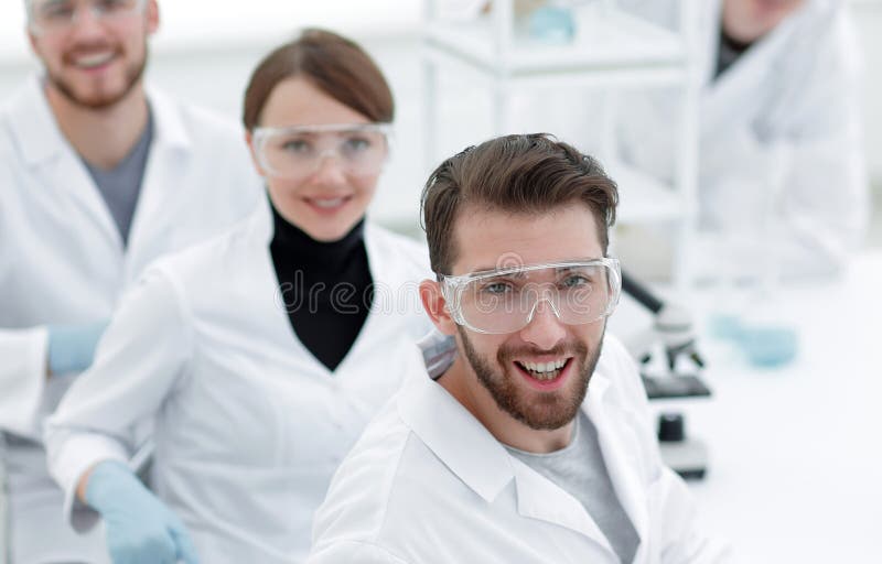 Group of Promising Young Scientists Stock Image - Image of indoors ...