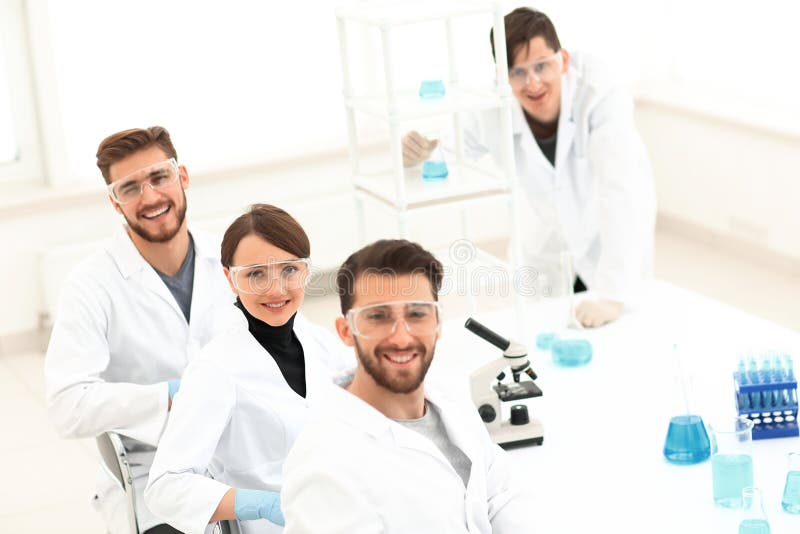 Group of Promising Young Scientists Stock Photo - Image of creative ...