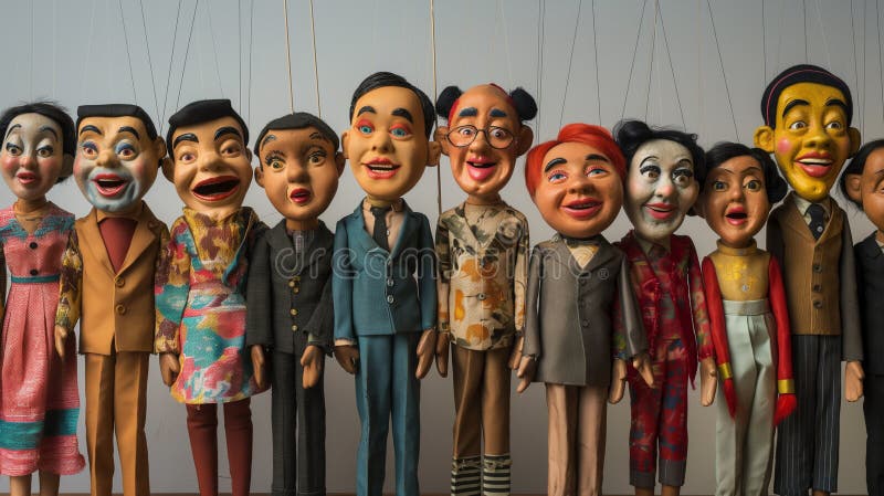 A Group of Puppets that Include Various Workers in Each Role, AI ...