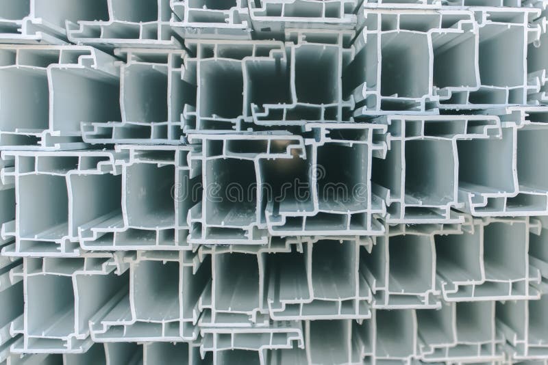 Group of Pvc Sections for Windows Stock Photo - Image of shape, profile ...