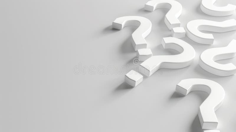 A Group of Question Marks.AI Generated Image Stock Image - Image of ...