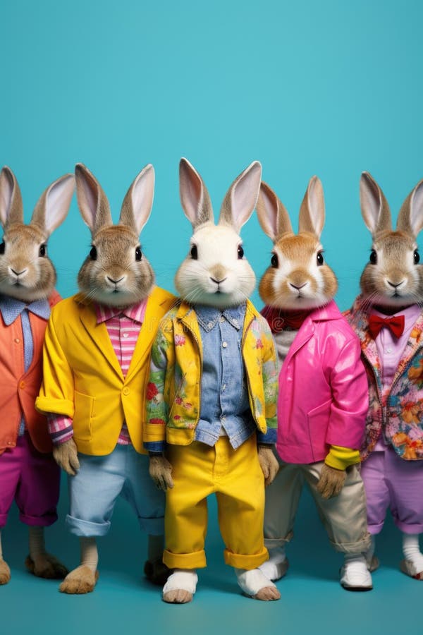 Two Rabbits Dressed in Traditional Hanfu Sit on a Rooftop, Sipping Tea ...