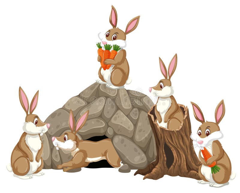 Rabbits Rock Stock Illustrations – 58 Rabbits Rock Stock Illustrations ...