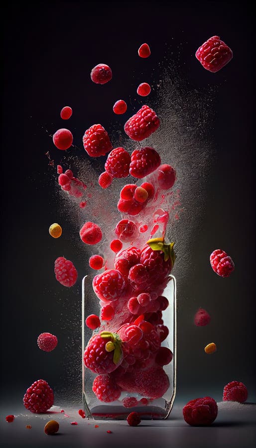 Falling Raspberries Stock Illustrations – 369 Falling Raspberries Stock ...