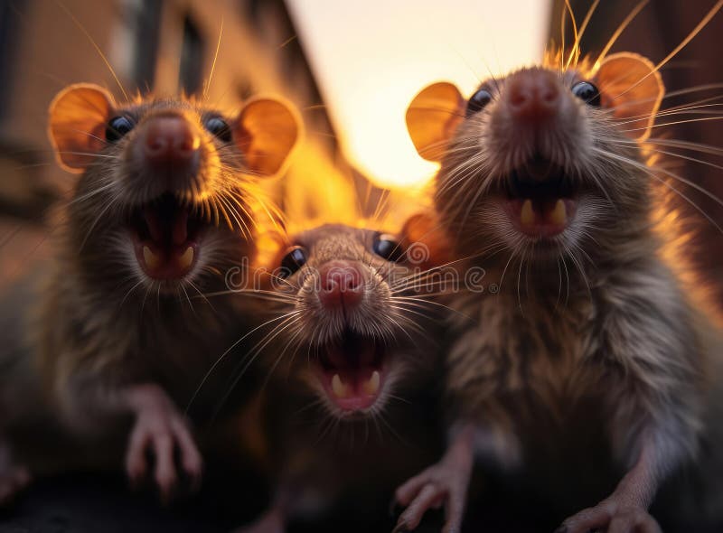 A Group of Rats Looking at the Camera Stock Photo - Image of puppy ...